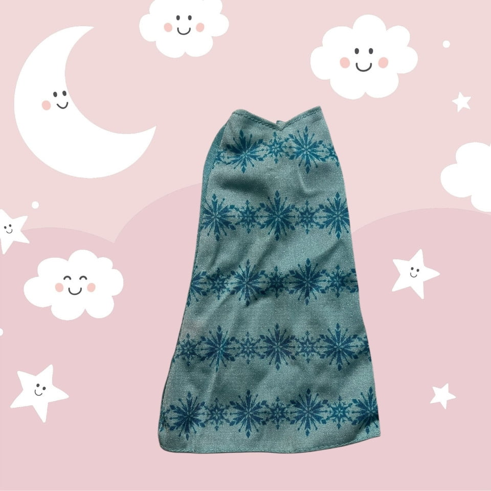 Barbie Doll Clothing Aqua Blue Green Long Skirt Snowflake Patterns ...