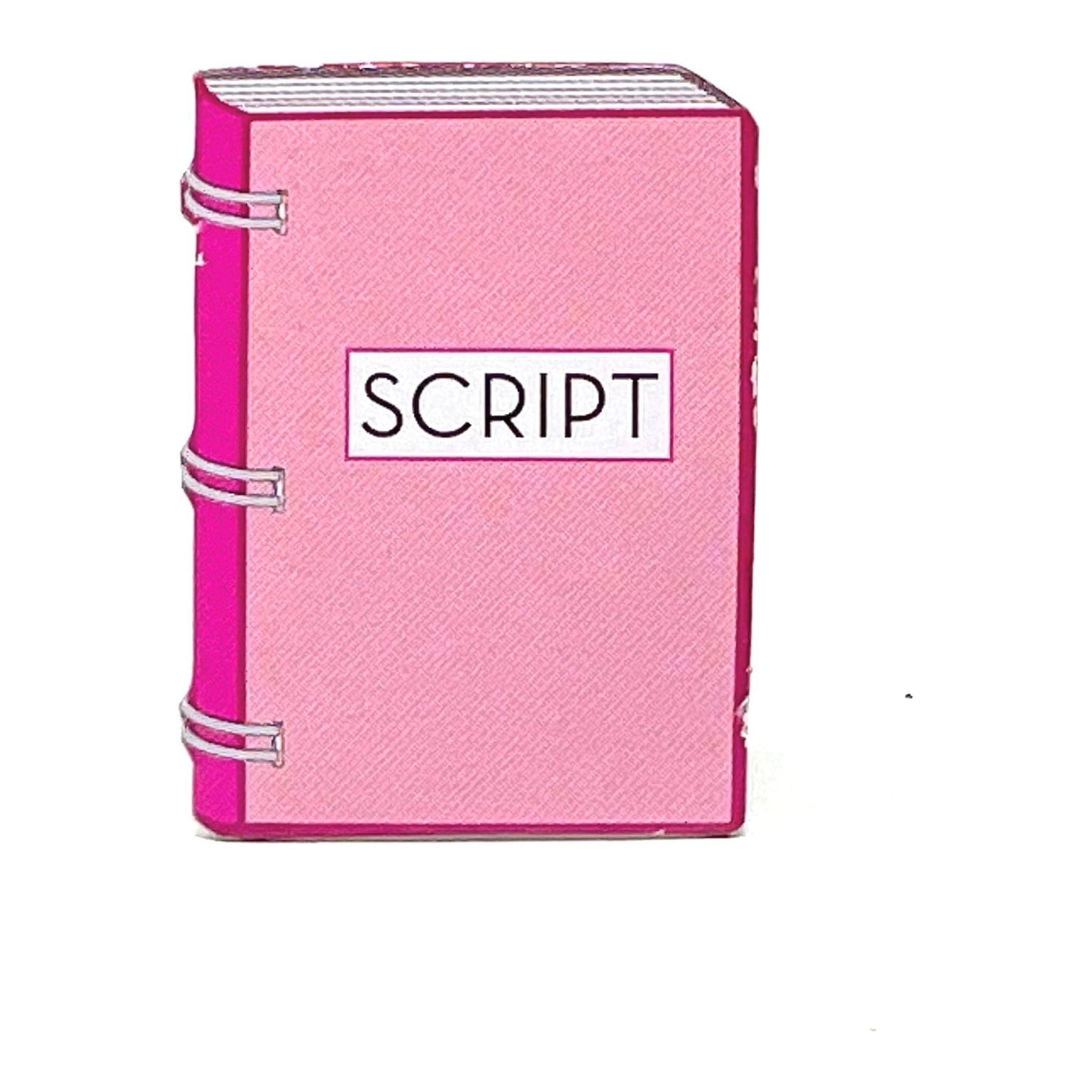 Barbie Doll Loose Cardboard Diorama Pink Script Book - Walmart.com