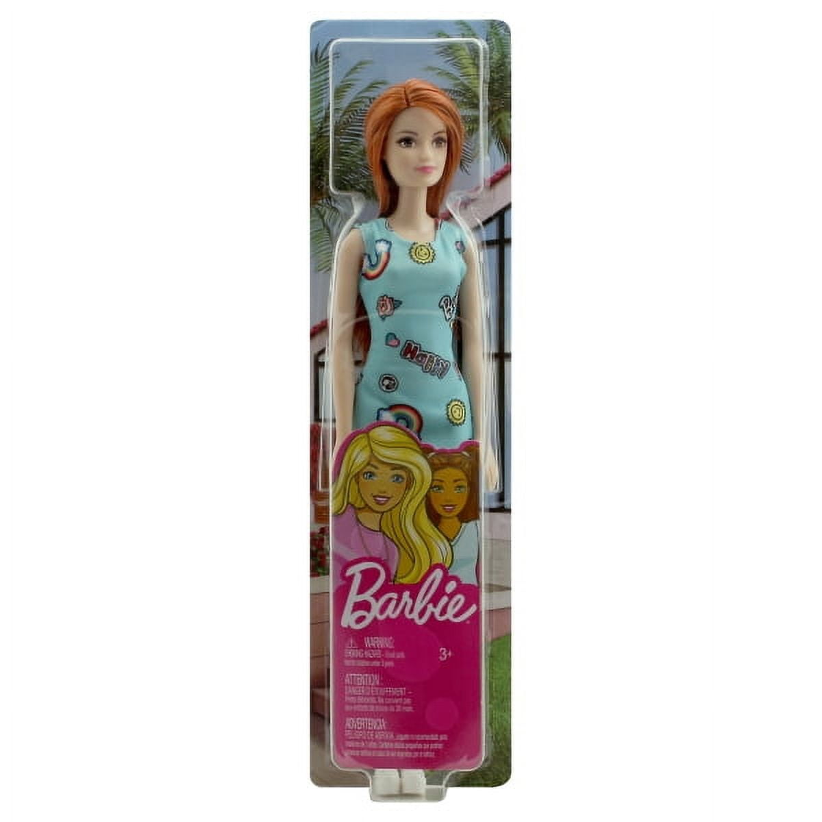 Barbie Doll Red Hair Blue Outfit - Walmart.com