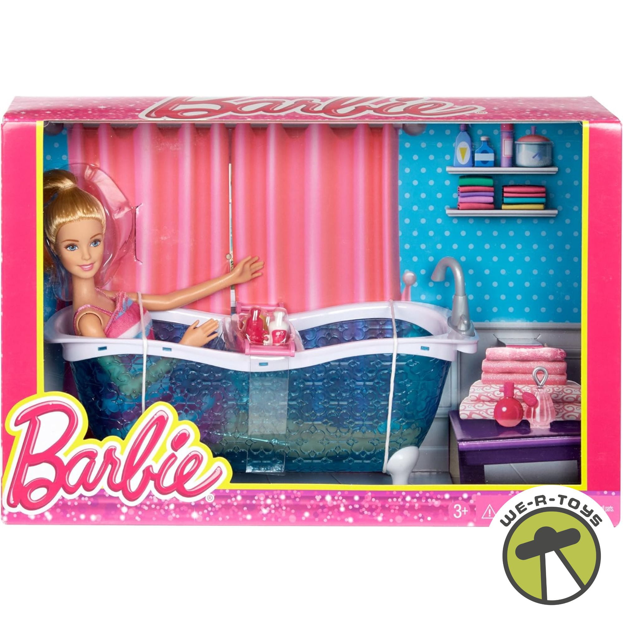 Barbie Doll and Bathtub Playset 2014 Mattel DFT99 - Walmart.com