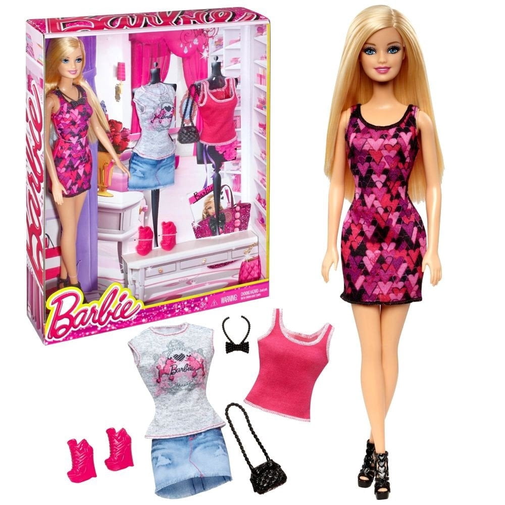 Barbie Doll and Fashion Giftset - Walmart.com