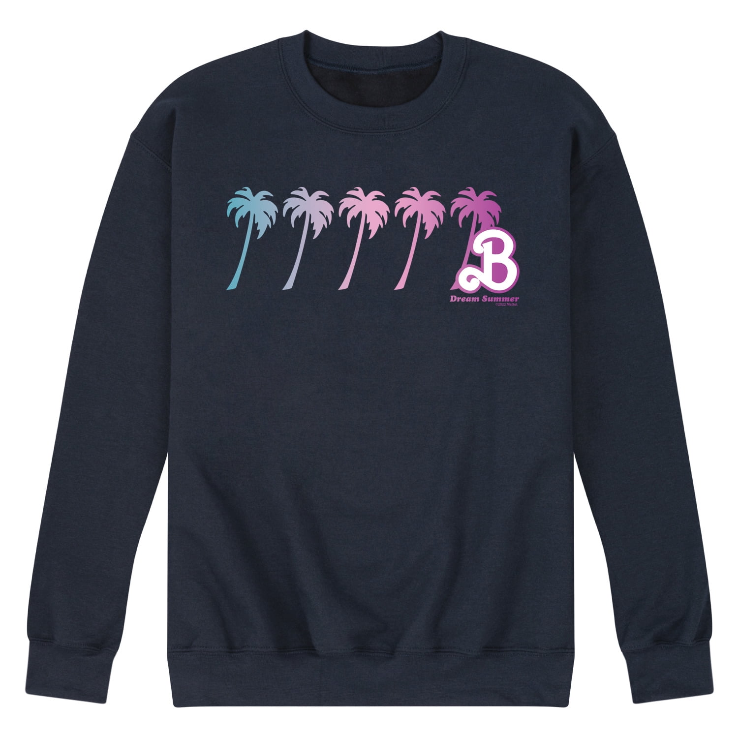 Barbie - Dream Summer Palm Trees - Men's Crew Neck Fleece Pullover ...