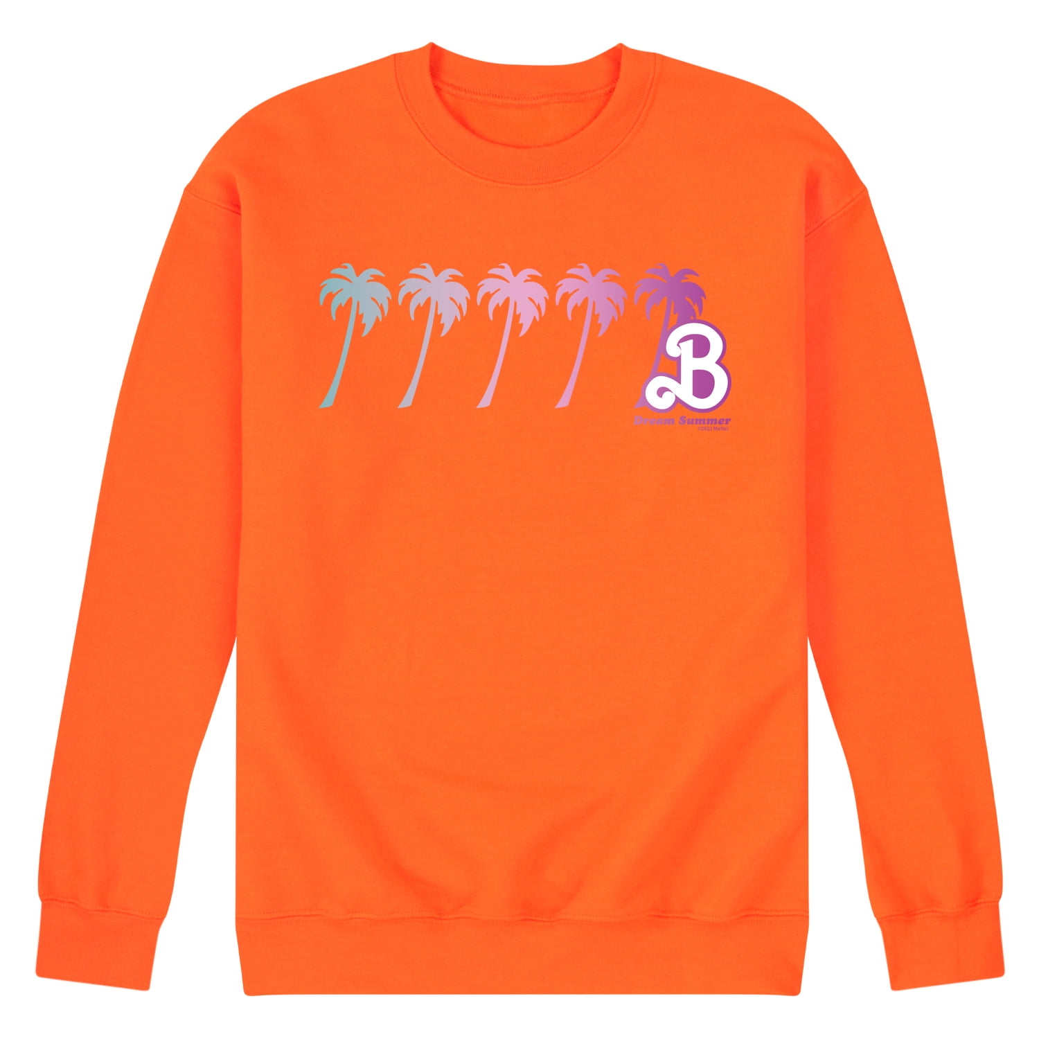 Barbie - Dream Summer Palm Trees - Men's Crew Neck Fleece Pullover ...