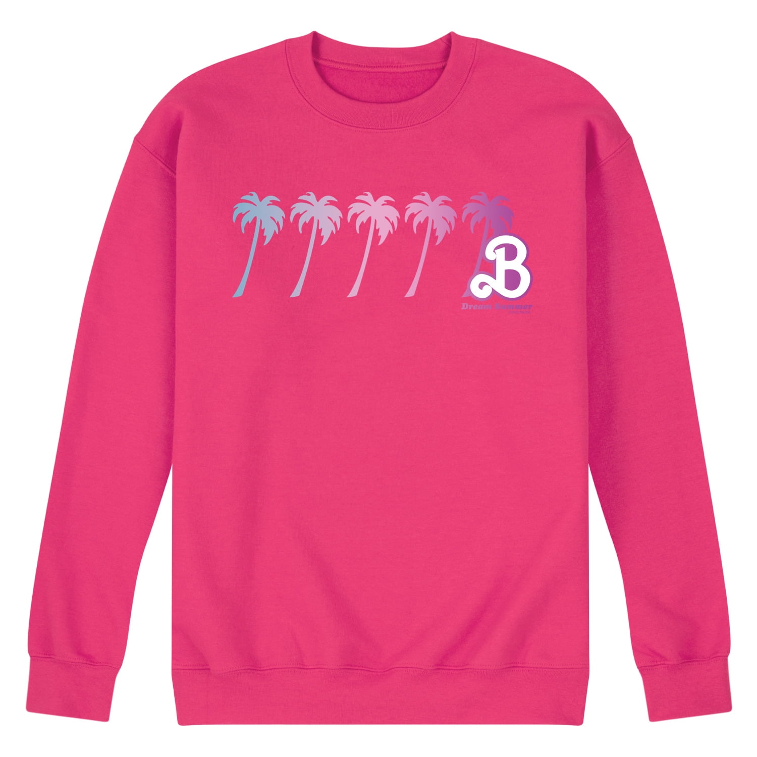 Barbie - Dream Summer Palm Trees - Men's Crew Neck Fleece Pullover ...