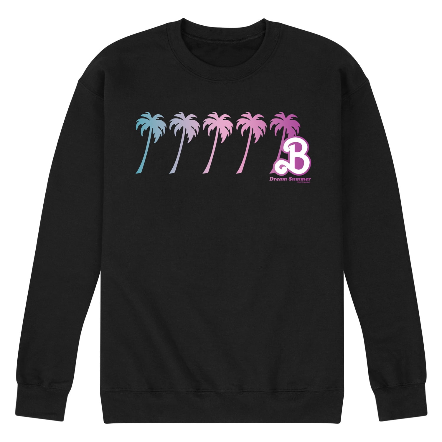 Barbie - Dream Summer Palm Trees - Men's Crew Neck Fleece Pullover ...