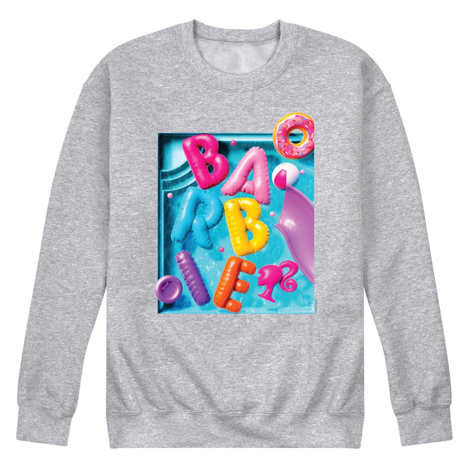 Barbie - Dream Summer Pool Floaties - Men's Crew Neck Fleece Pullover ...