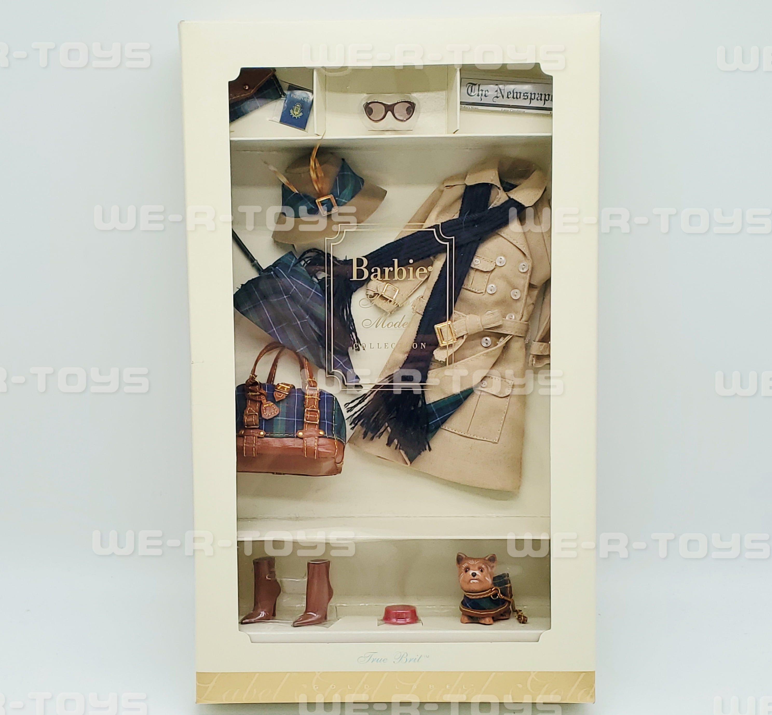 Barbie Fashion Model Collection True Brit Fashions for Doll Gold Label ...
