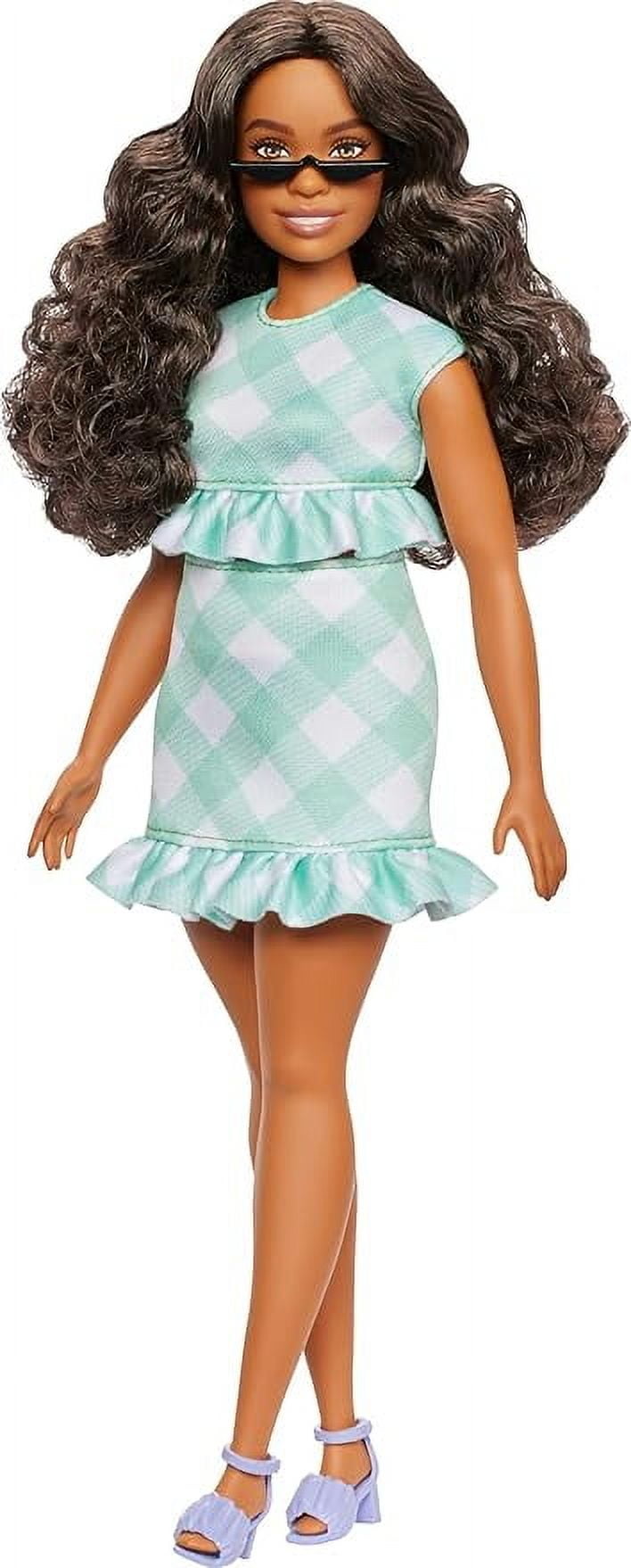 Barbie Fashionista - Green Gingham Doll - Walmart.com