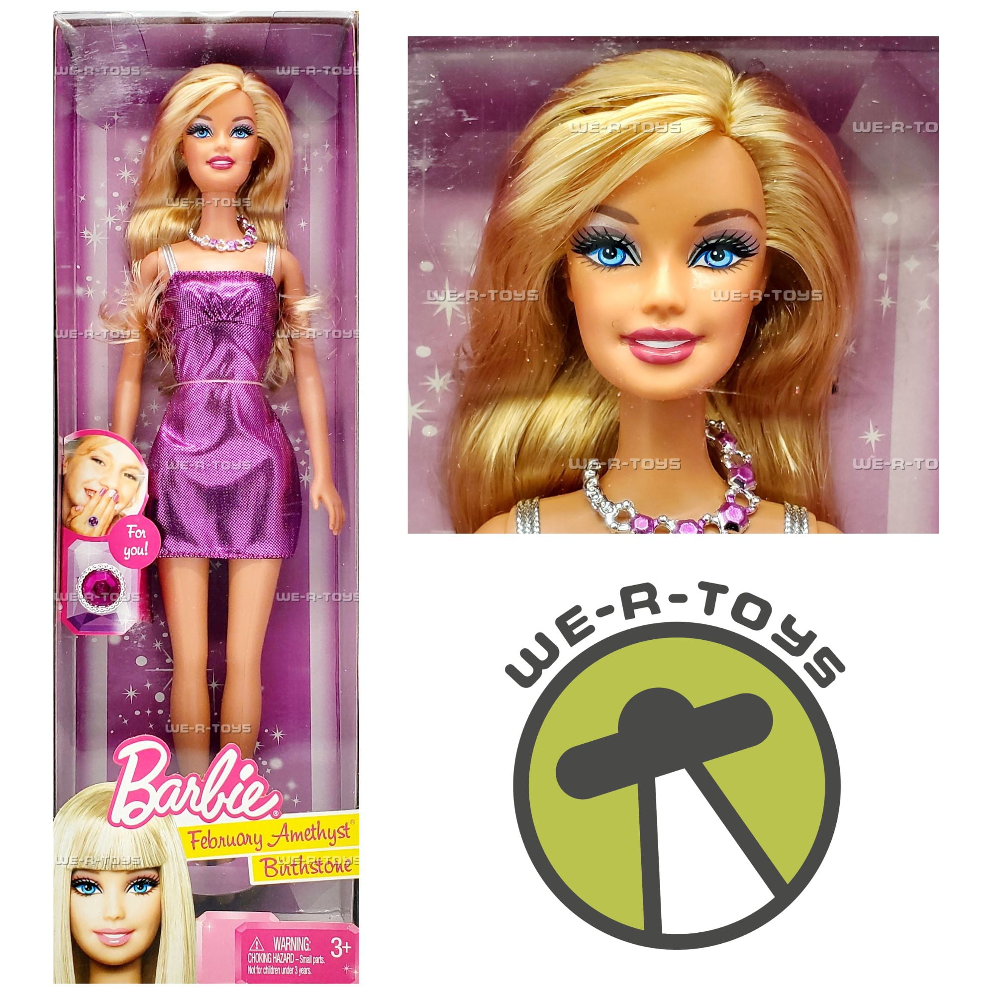 Barbie February Amethyst Birthstone Doll 2010 Mattel W5078 - Walmart.com