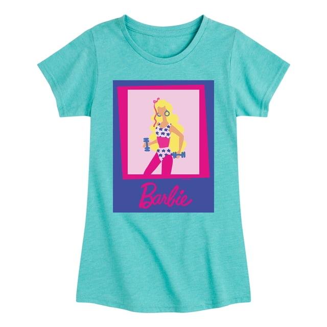 Barbie - Fitness Barbie - Work Out - Toddler And Youth Girls Raglan ...