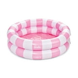 FUNBOY Barbie Inflatable Pool 48in Round Striped for Kids Ages 6 ...