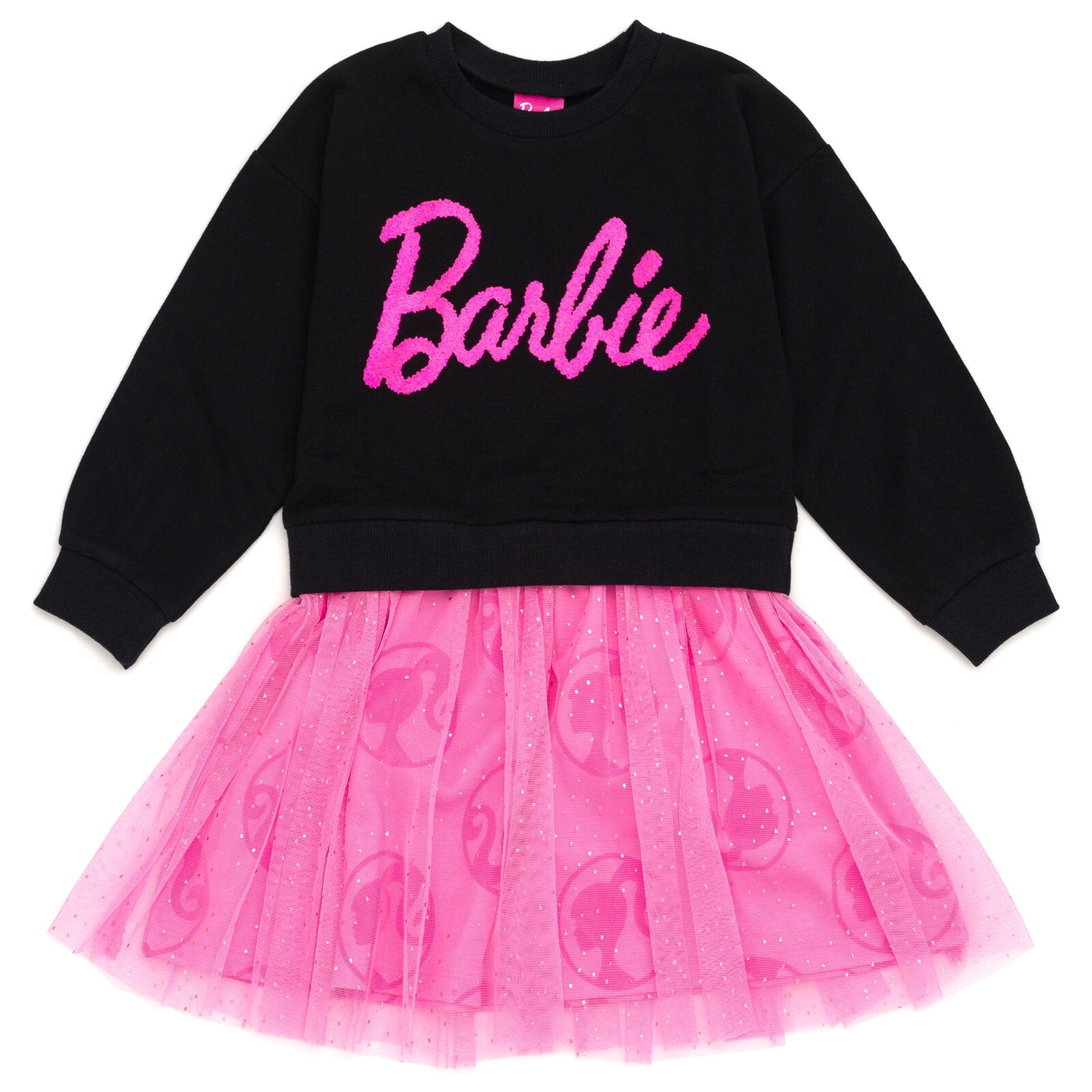 Barbie French Terry Dress Toddler to Big Kid - Walmart.com