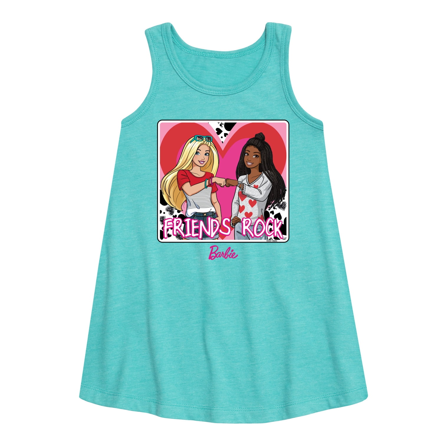 Barbie - Friends Rock - Toddler and Youth Girls A-line Dress - Walmart.com