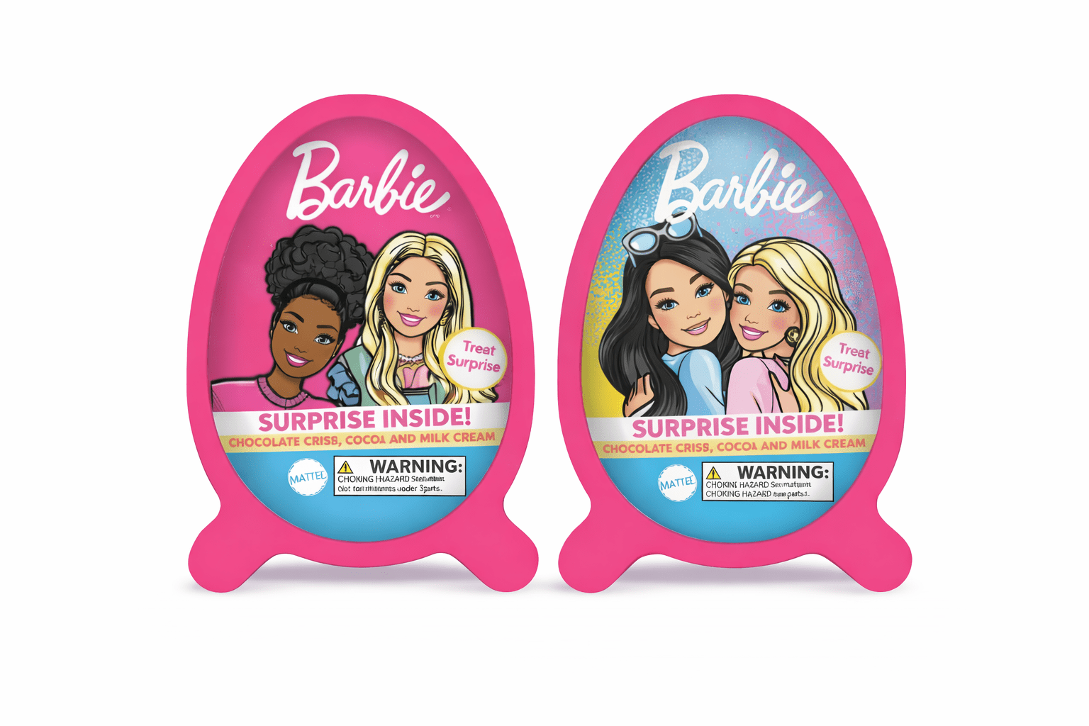 Barbie Fun Surprise Egg Chocolate Crisp Candy - 2 Pack - Walmart.com