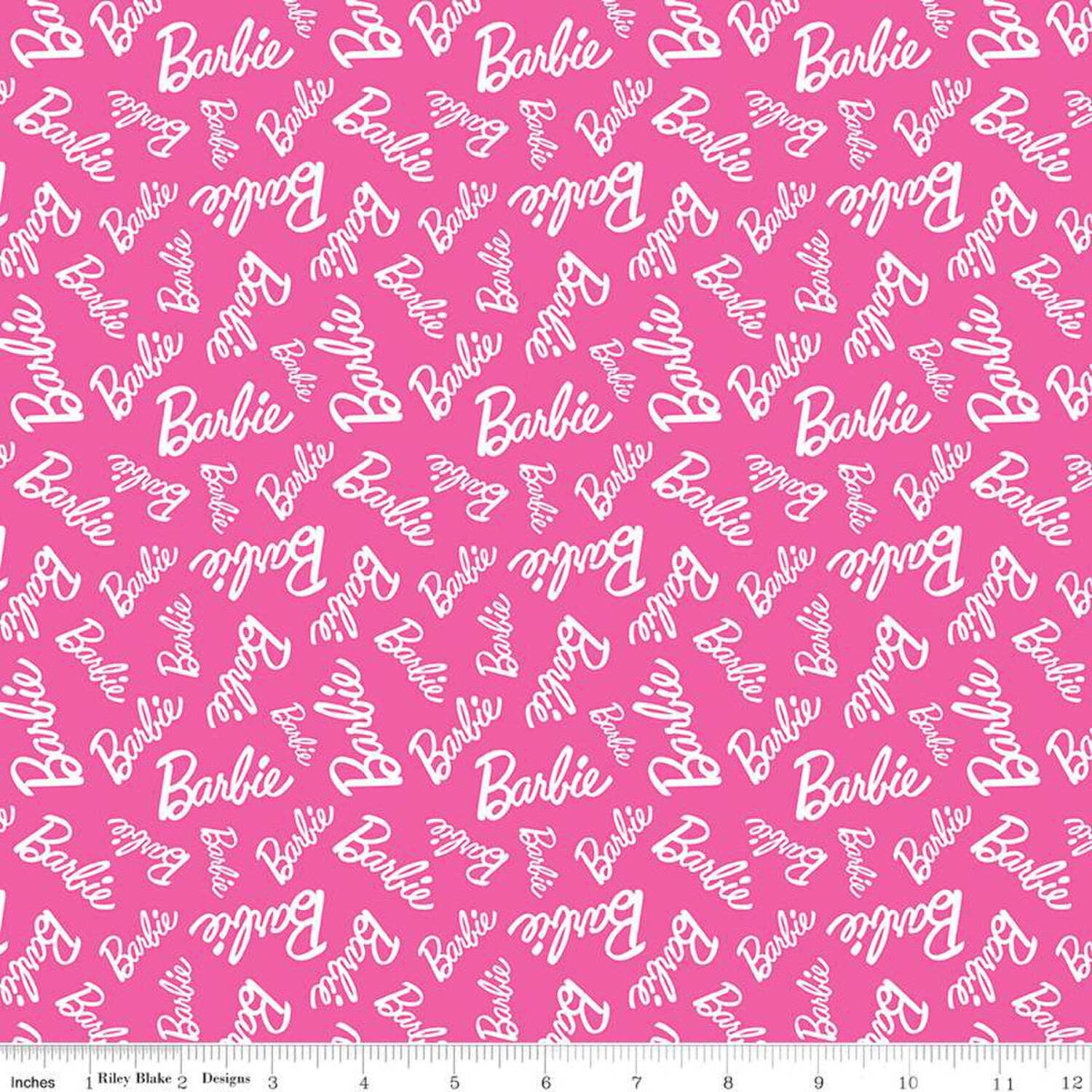 Barbie™ Girl Toss Hot Pink Cotton Fabric - Walmart.com