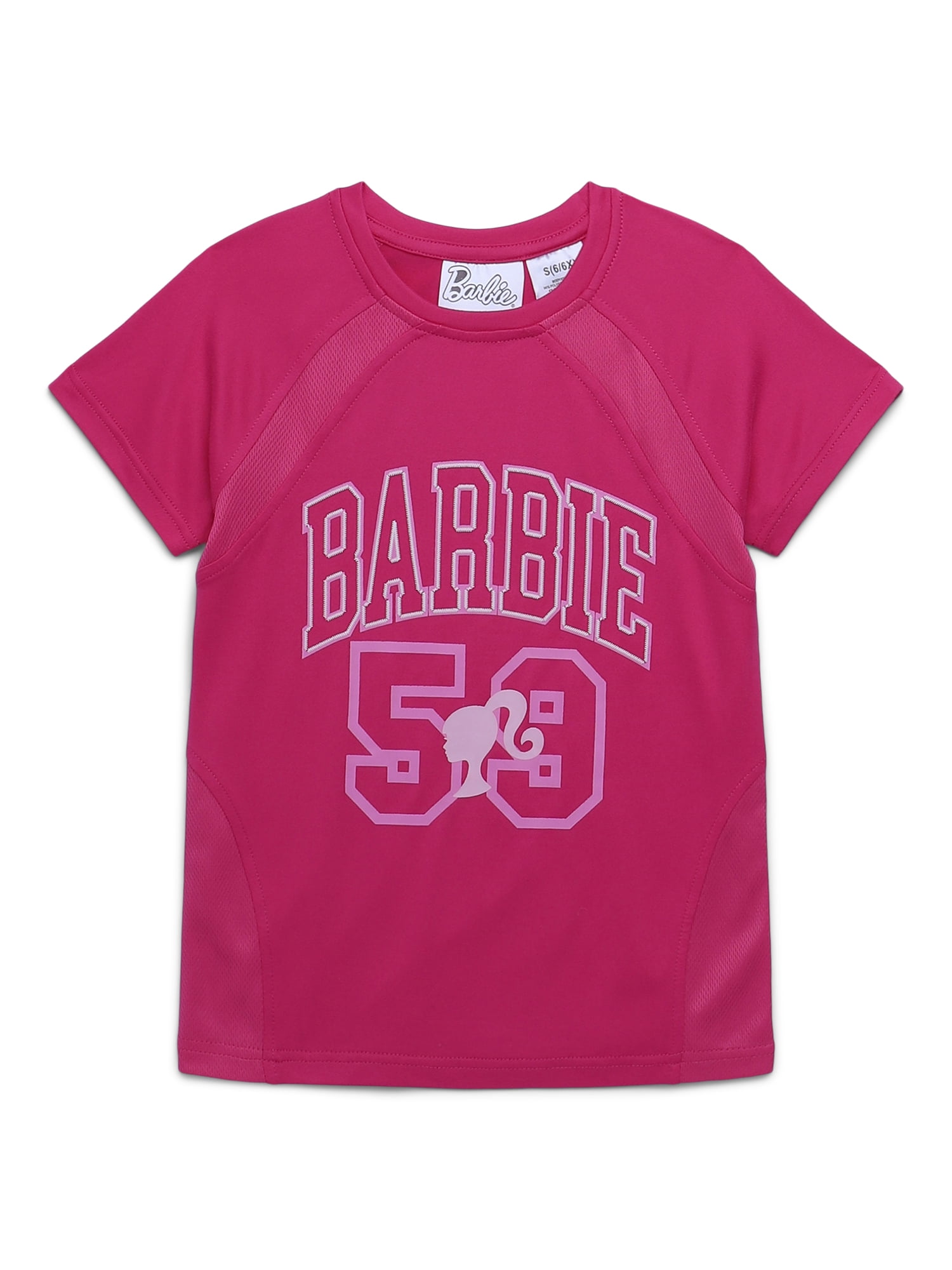 Barbie Girl's Active Graphic Tee, Sizes 4-16 - Walmart.com