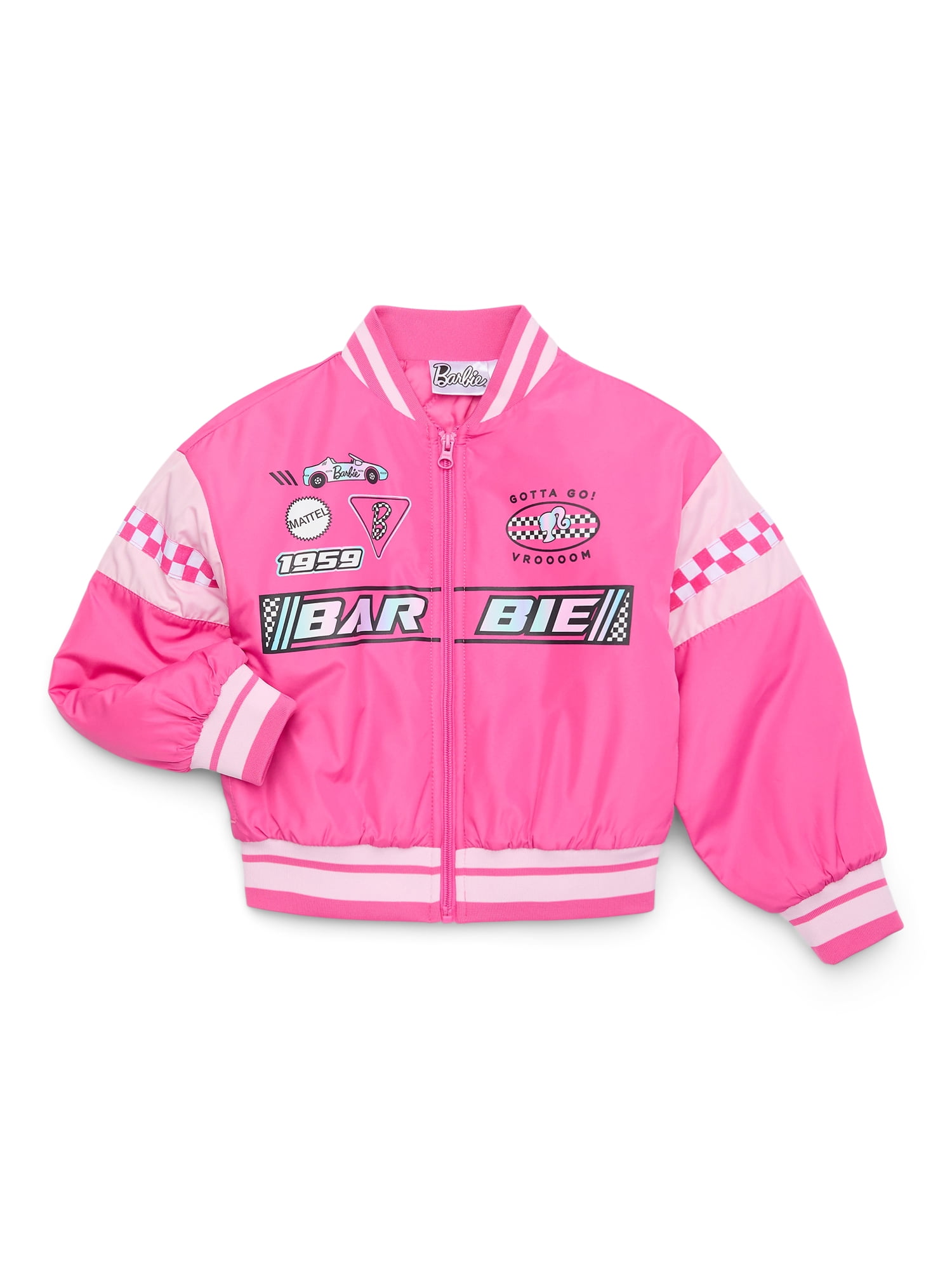 Barbie Girls’ Graphic Bomber Jacket, Sizes 4-18 - Walmart.com