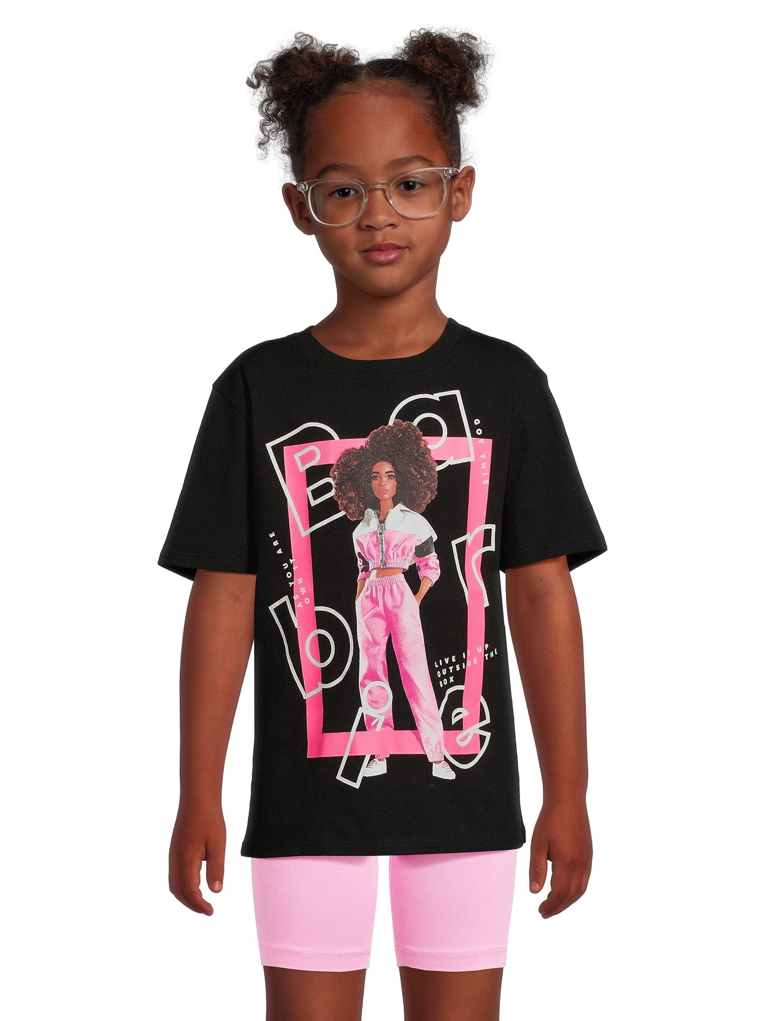 Barbie Girls Graphic Tee, Sizes 4-18 - Walmart.com