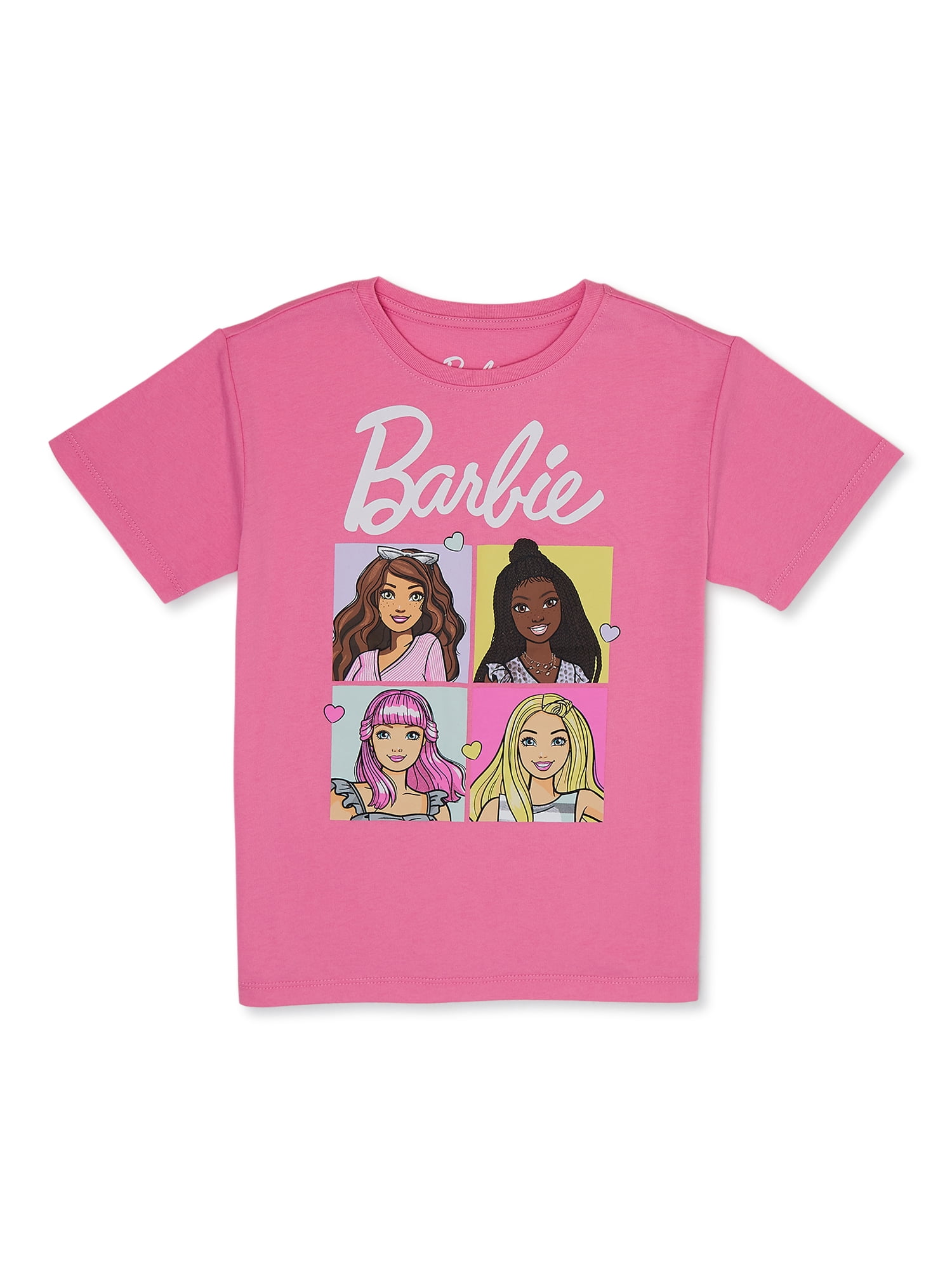 Barbie Girls Short Sleeve Graphic Tee, Sizes XS-XL - Walmart.com