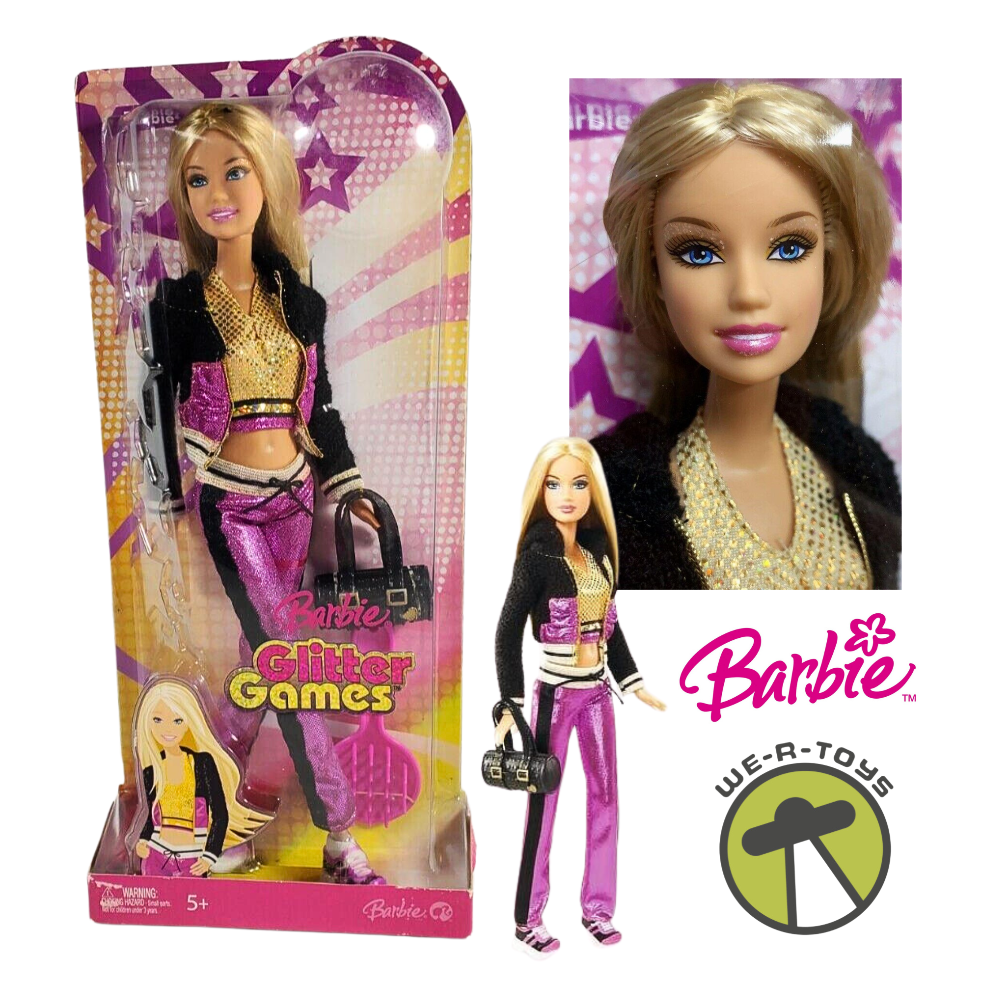 Barbie Glitter Games Doll 2007 Mattel M6760 - Walmart.com