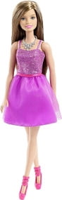 Barbie Glitz Doll, Purple Dress - Walmart.com