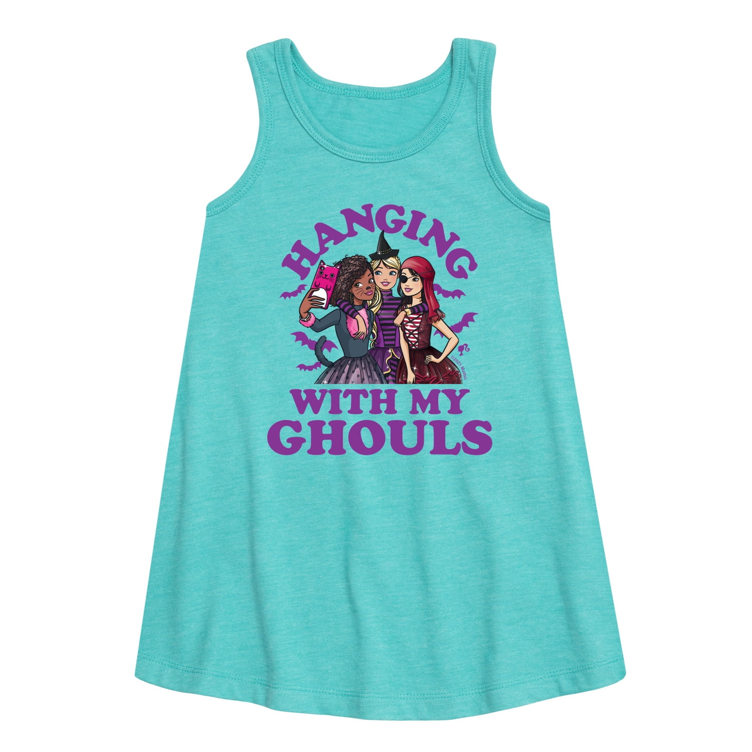 Barbie - Hanging With Ghouls - Toddler and Youth Girls A-line Dress ...