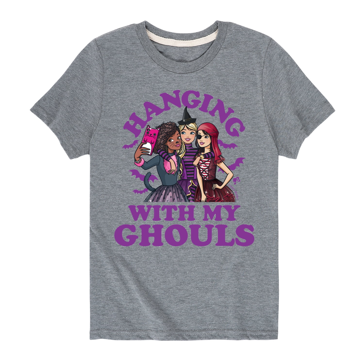 Barbie - Hanging With My Ghouls - Toddler And Youth Short Sleeve ...