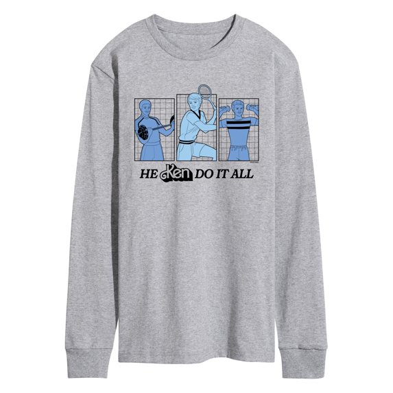 Barbie - He Ken Do It All - Men's Long Sleeve Graphic T-Shirt - Walmart.com