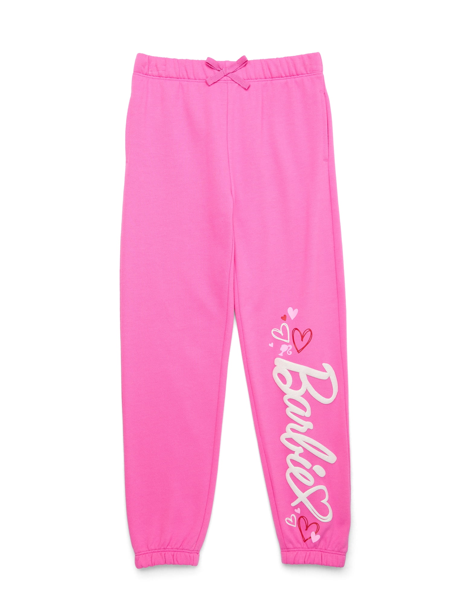 Barbie Hearts Girls Valentine's Day Jogger Pants, Sizes 4-16 - Walmart.com