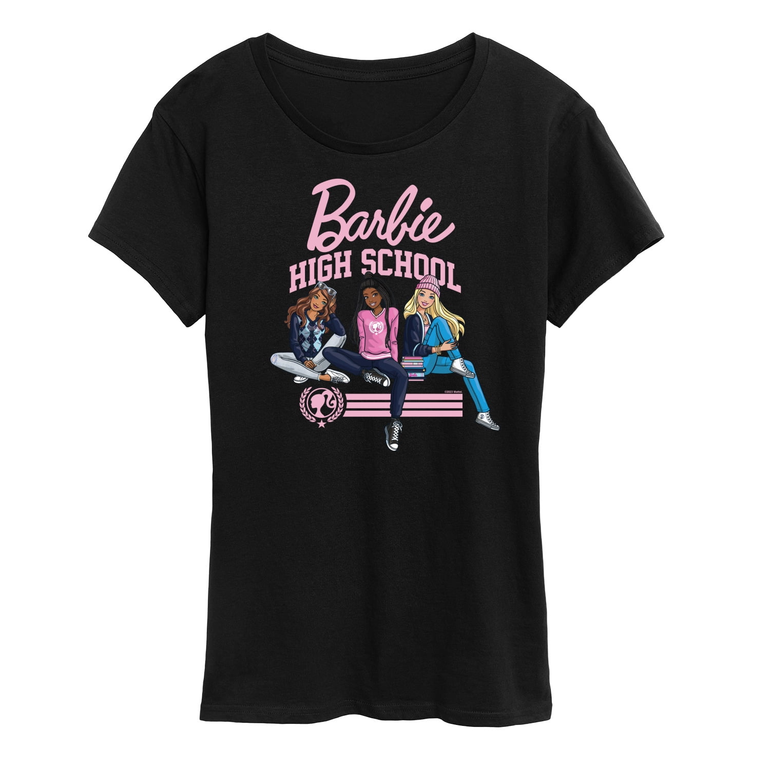 Barbie - High School Dolls - Women's Short Sleeve Graphic T-Shirt ...
