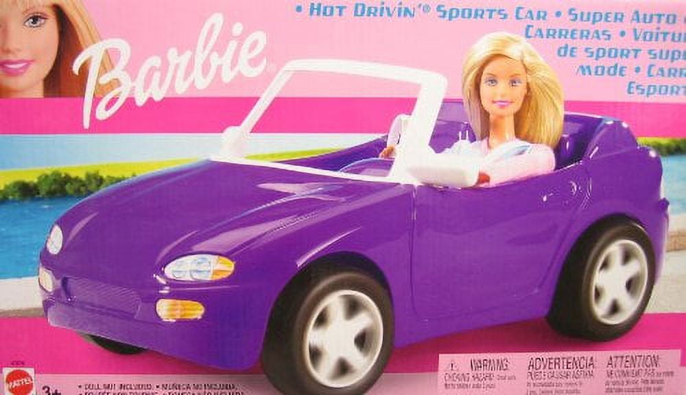 Barbie Hot Drivin' Sports Car - Convertible Vehicle (2002) - Walmart.com