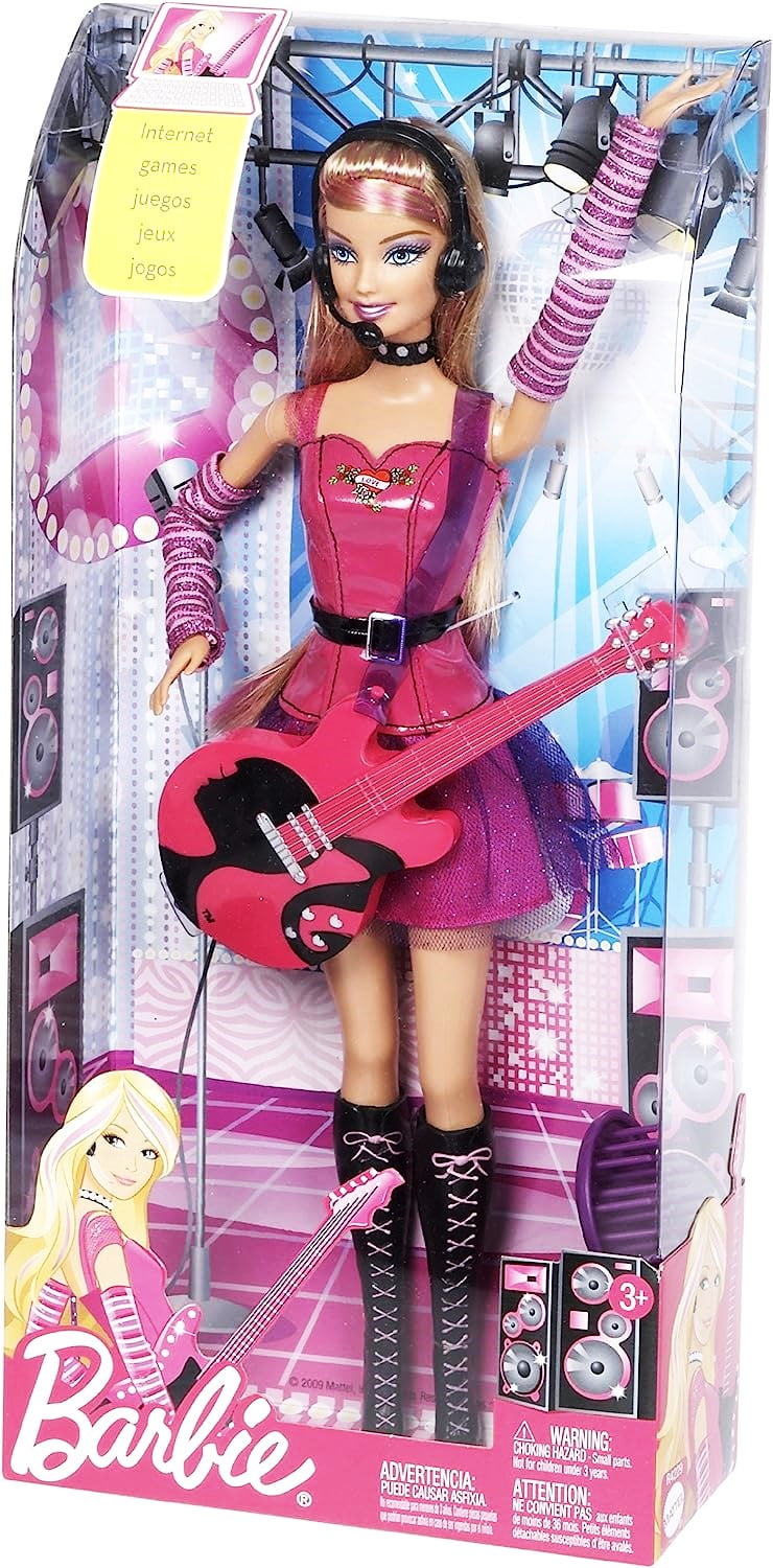 Barbie I Can Be... Rock Star Doll 2009 Mattel R4229 - Walmart.com