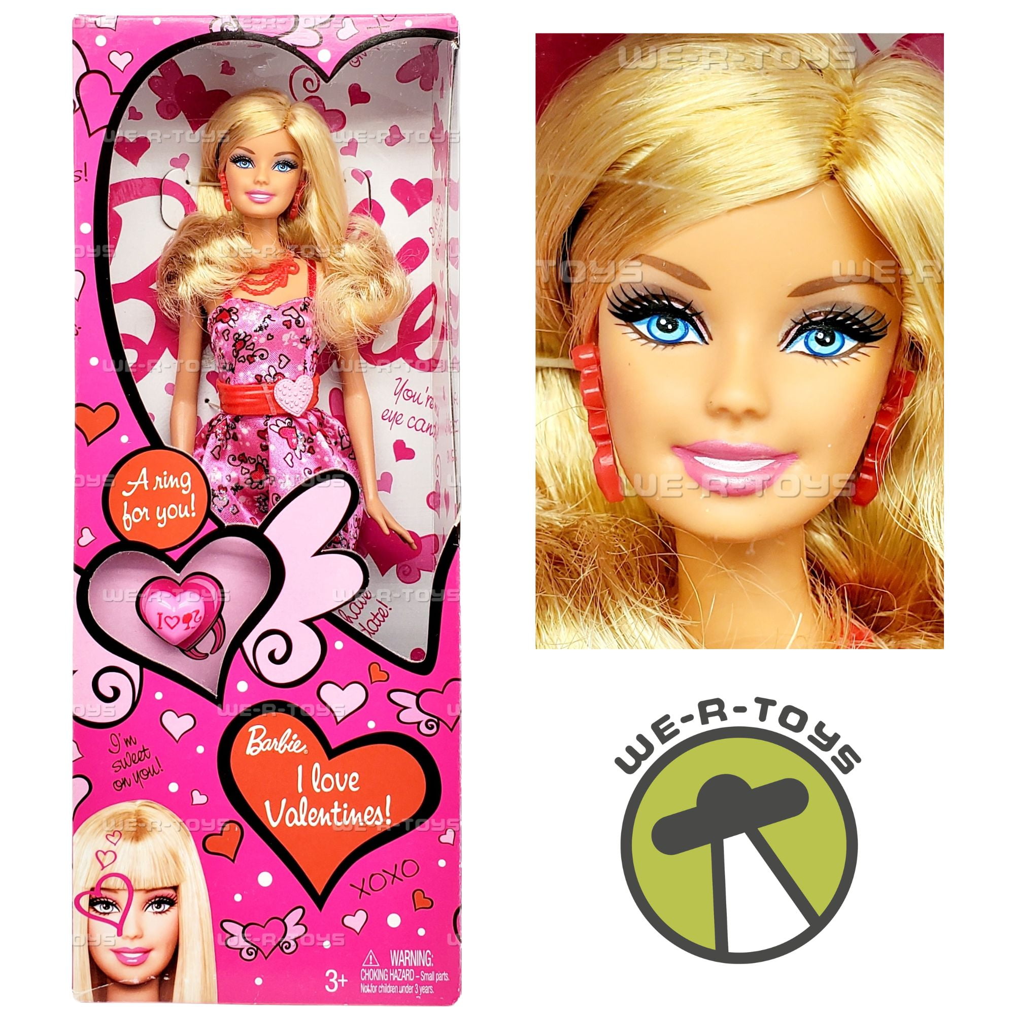 Barbie I Love Valentine's! Doll 2010 Mattel T7437 - Walmart.com