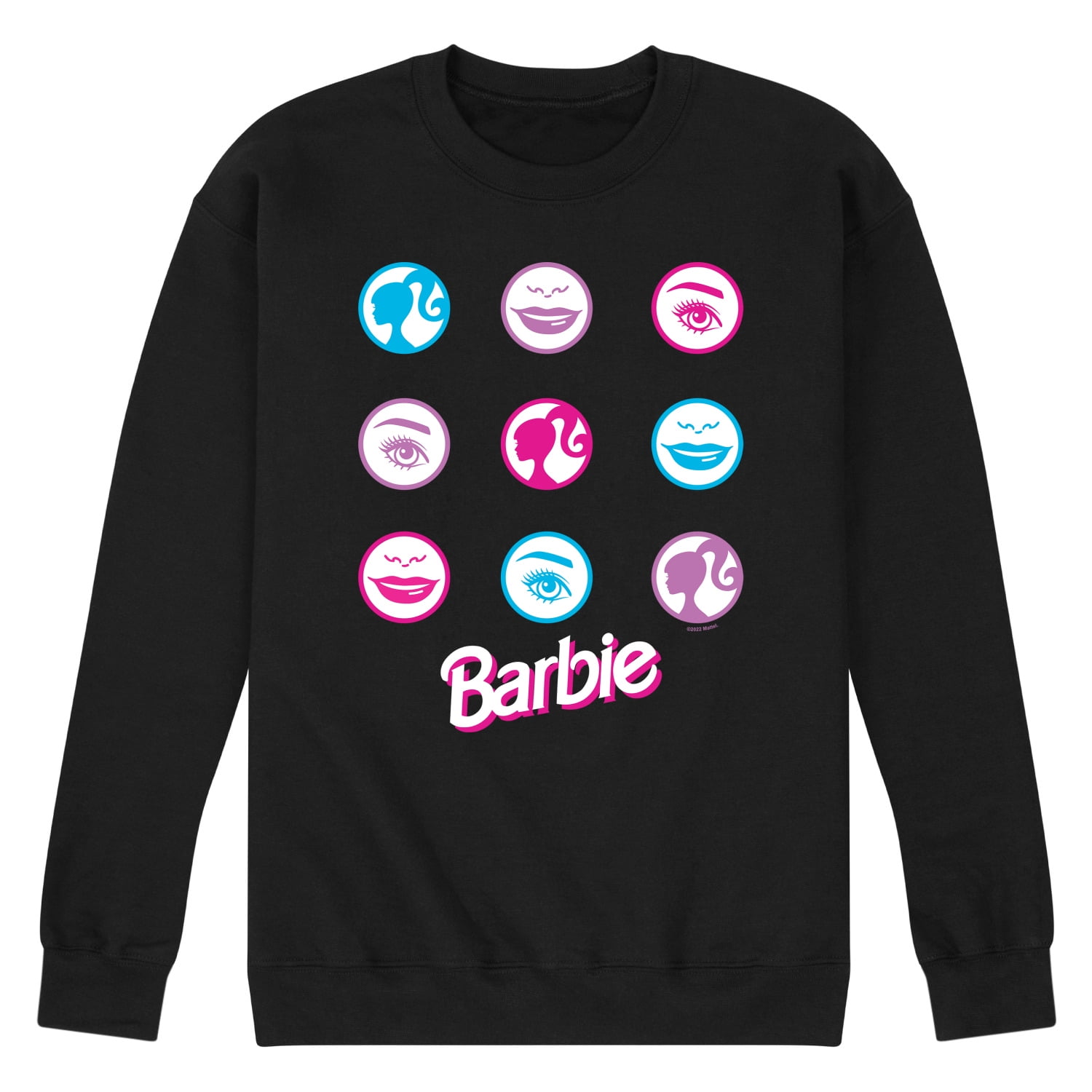 Barbie - Iconic Features of Barbie - Men's Crew Neck Fleece Pullover ...