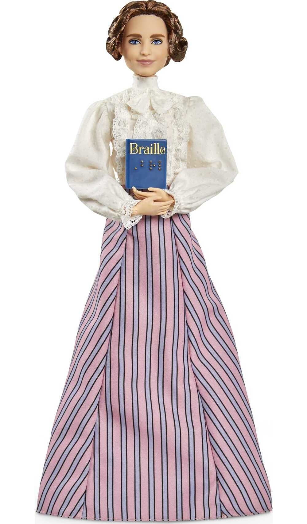 Barbie Inspiring Women Helen Keller Collectible Doll with Braille Book ...