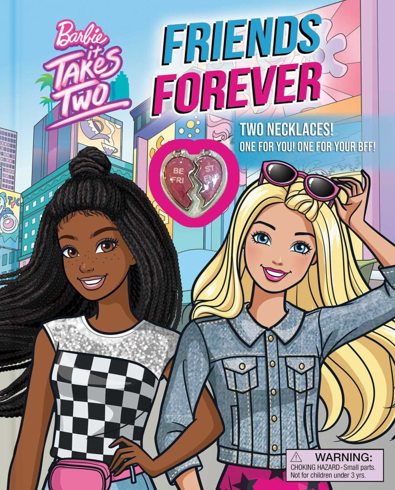Barbie: It Takes Two: Friends Forever: Book with 2 Necklaces ...