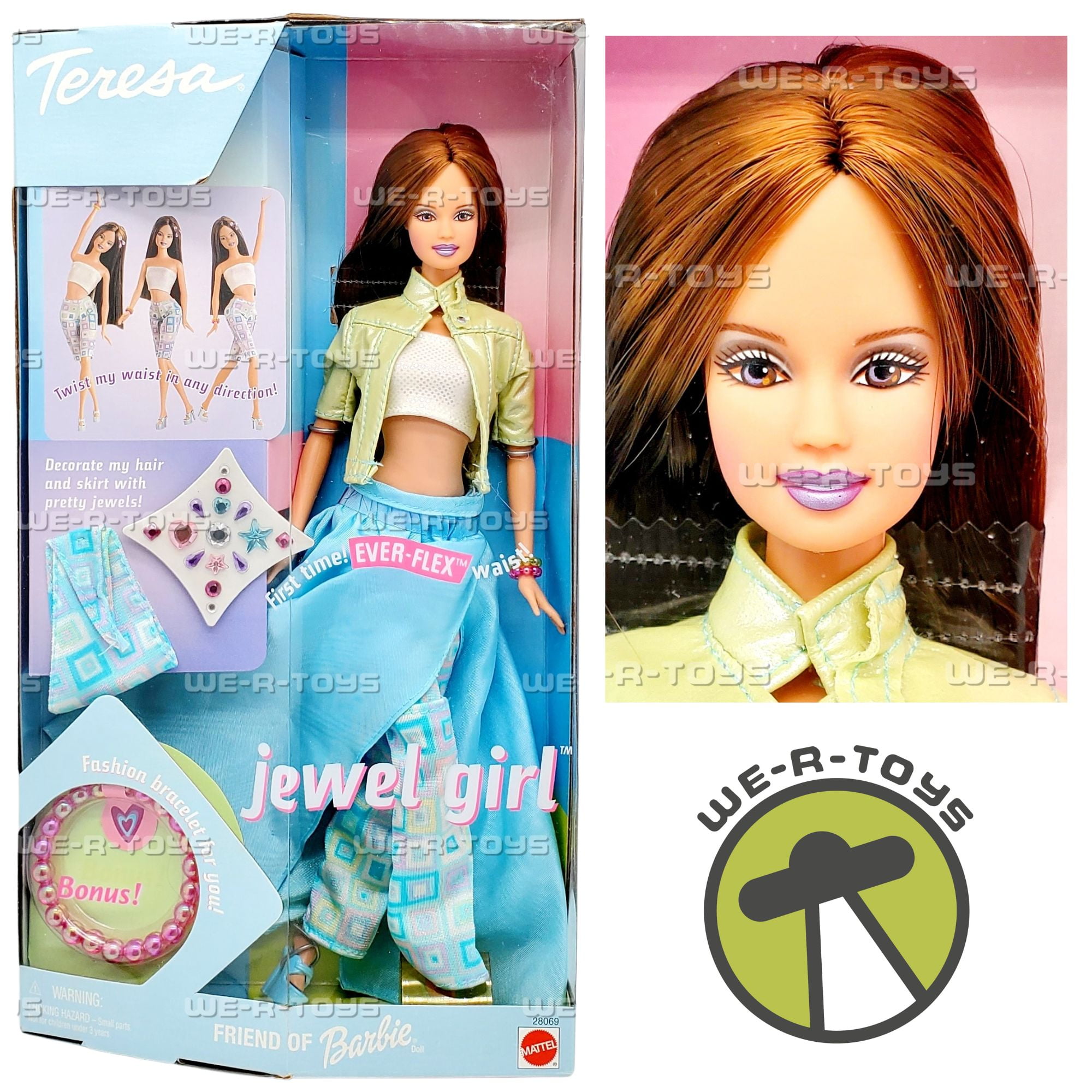 Jewel Girl Teresa Friend of Barbie Doll 2000 Mattel 28069 - Walmart.com