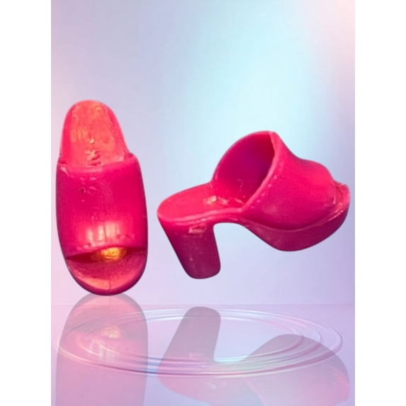 Barbie Jewel Secrets Whitney Doll Pink Heels Mules Sandals Shoes ...