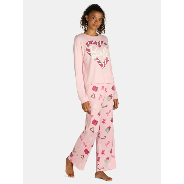 Barbie Women's Sleep Tee and Pants Set, 2-Piece, Sizes S-3X - Walmart.com