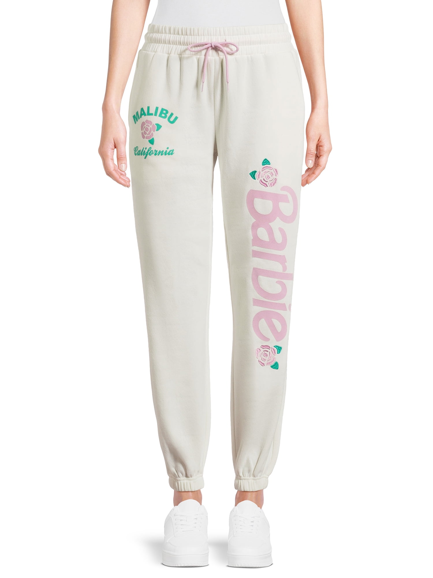 Barbie Juniors Graphic Jogger Pants, 28.5” Inseam, Sizes XS-XXXL ...