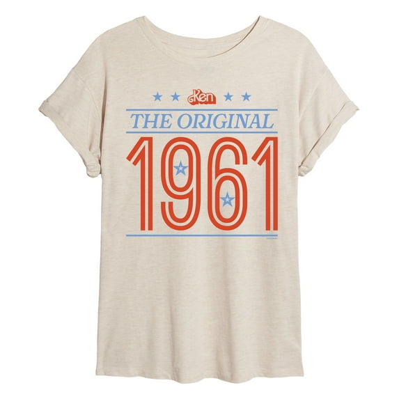 Barbie - Ken Collegiate Prep - Juniors Oversized Graphic T-Shirt ...