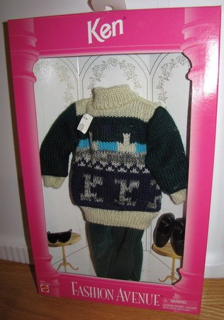 Barbie Ken Fashion Avenue sweater & cords New in box 1995 - Walmart.com