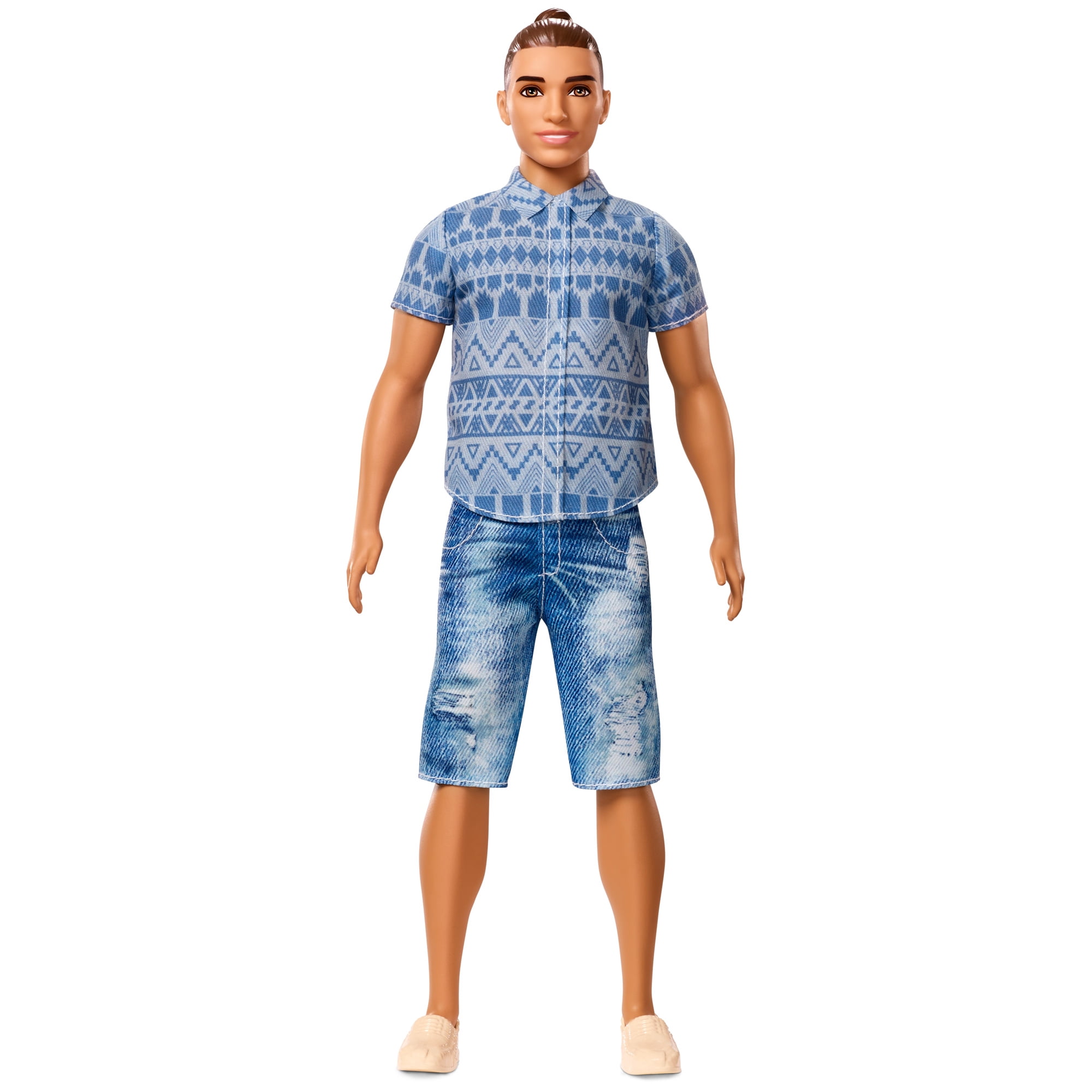 Free Shipping! Barbie Ken Fashionistas Broad Doll 13 Distressed Denim ...