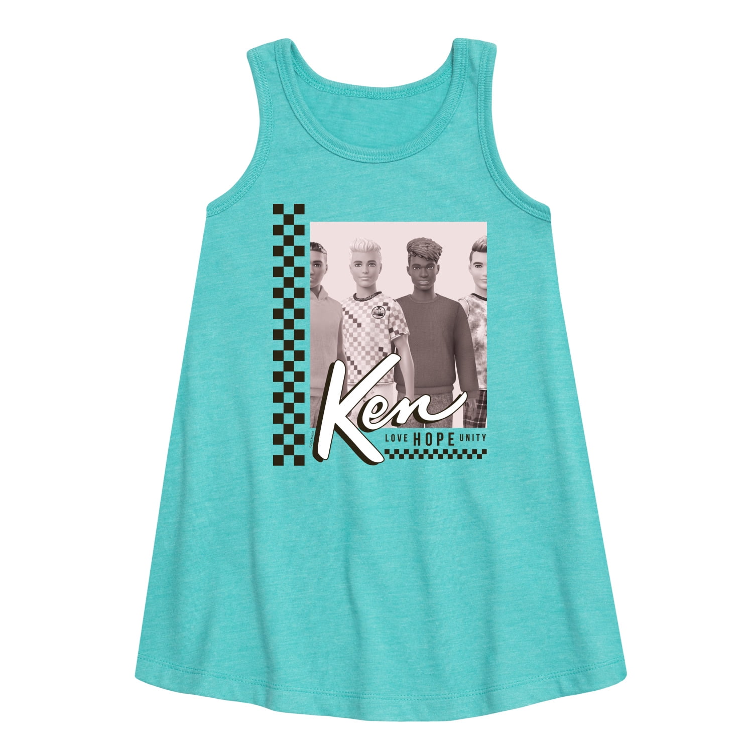 Barbie - Ken - Love Hope Unity - Toddler and Youth Girls A-line Dress ...