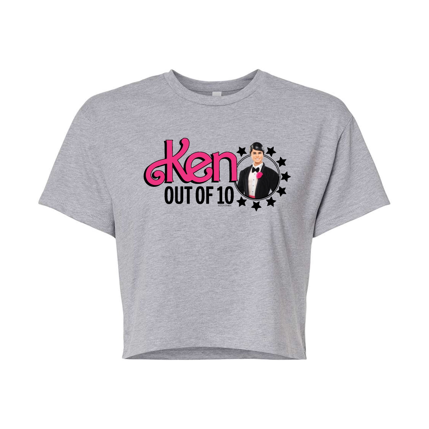 Barbie - Ken Out Of 10 - Juniors Cropped Graphic T-Shirt - Walmart.com