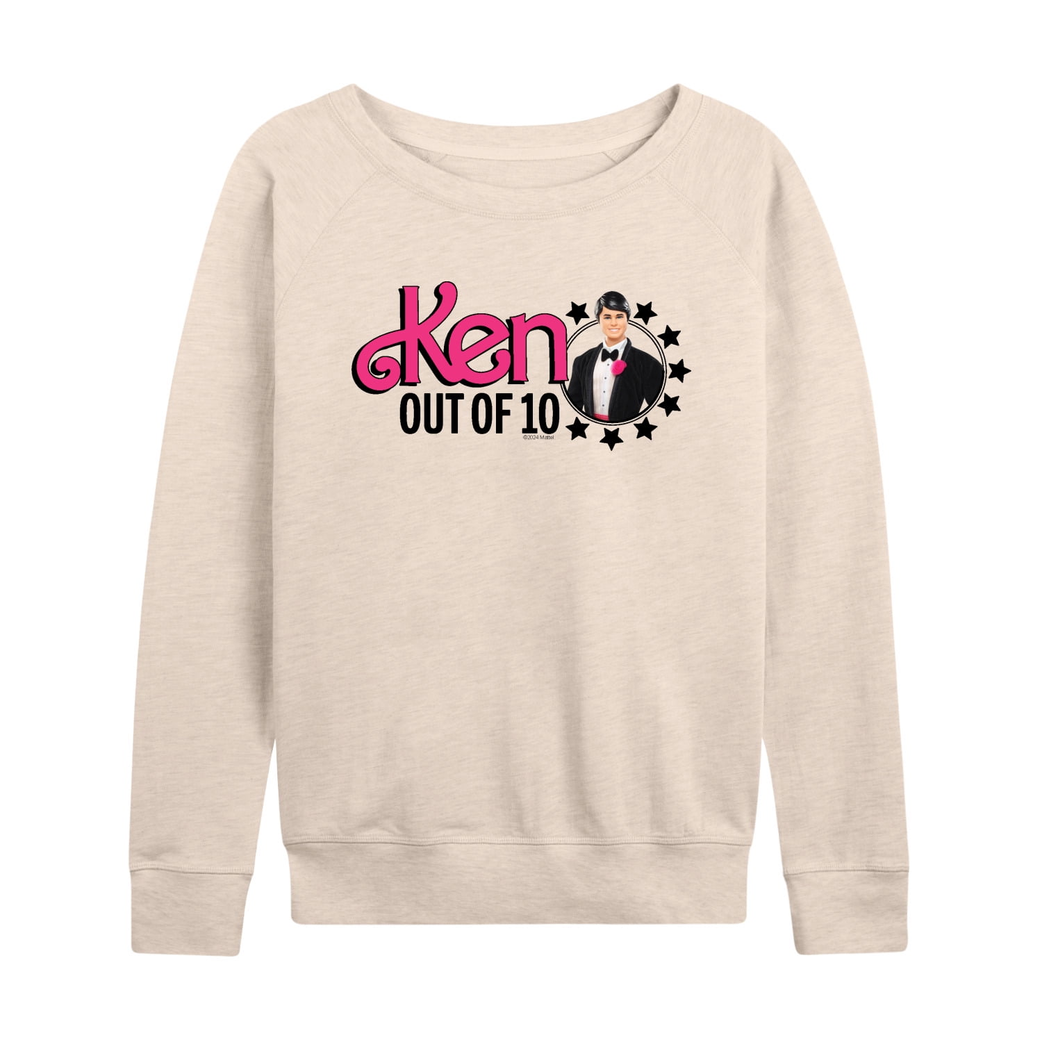 Barbie - Ken Out Of 10 - Women's French Terry Long Sleeve Shirt ...