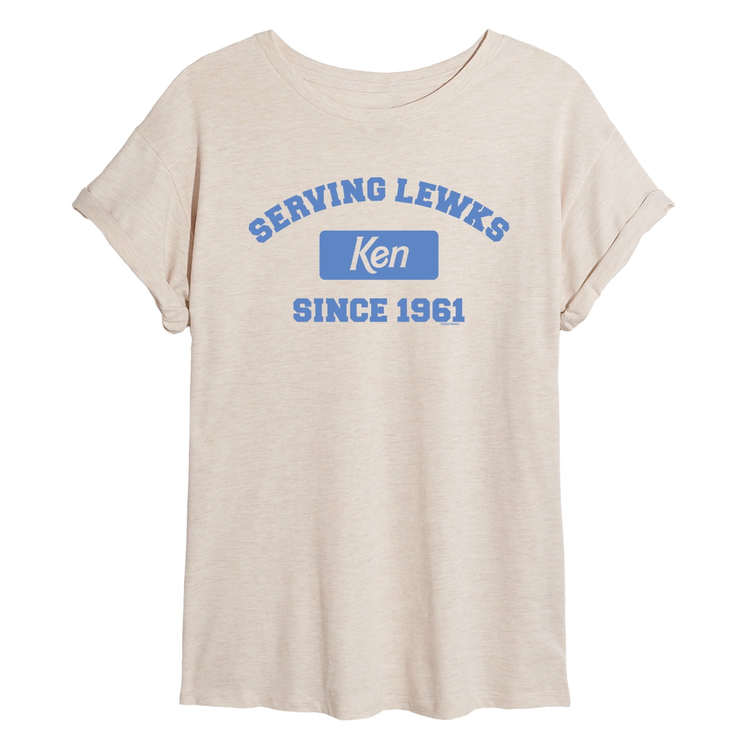 Barbie - Ken Serving Lewks Since 1961 - Juniors Ideal Flowy Muscle T ...