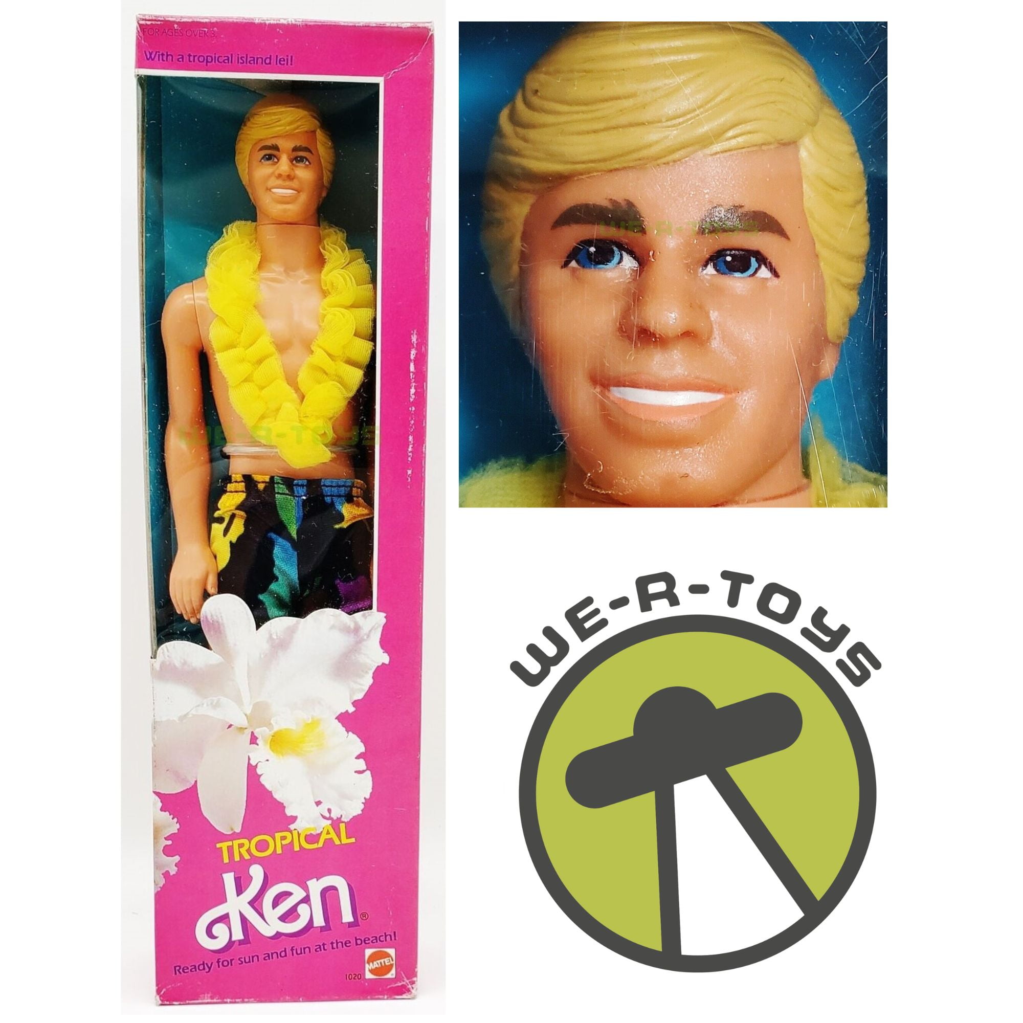 Barbie Tropical Ken Doll 1985 Mattel 1020 - Walmart.com