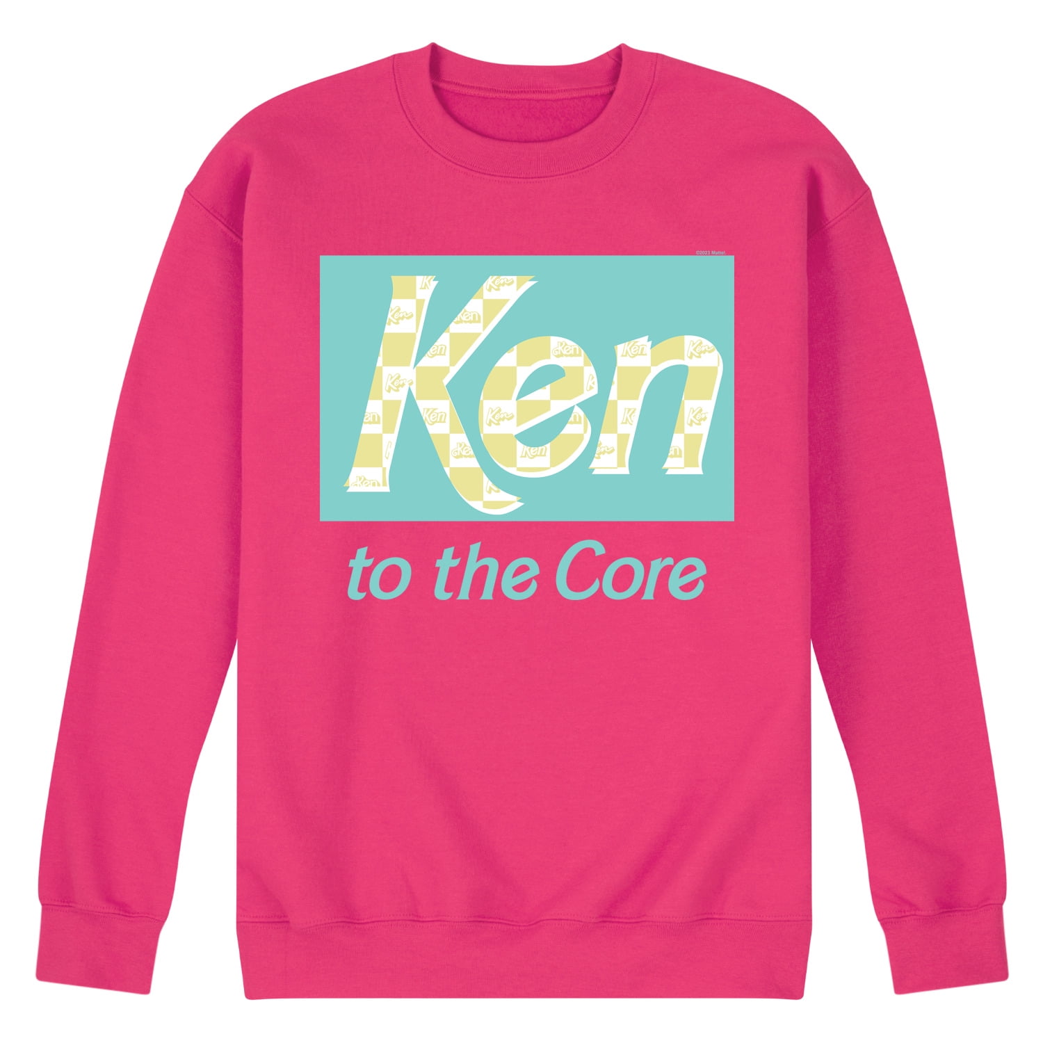 Barbie - Ken to the Core - Checked Style - Men's Crew Neck Fleece ...