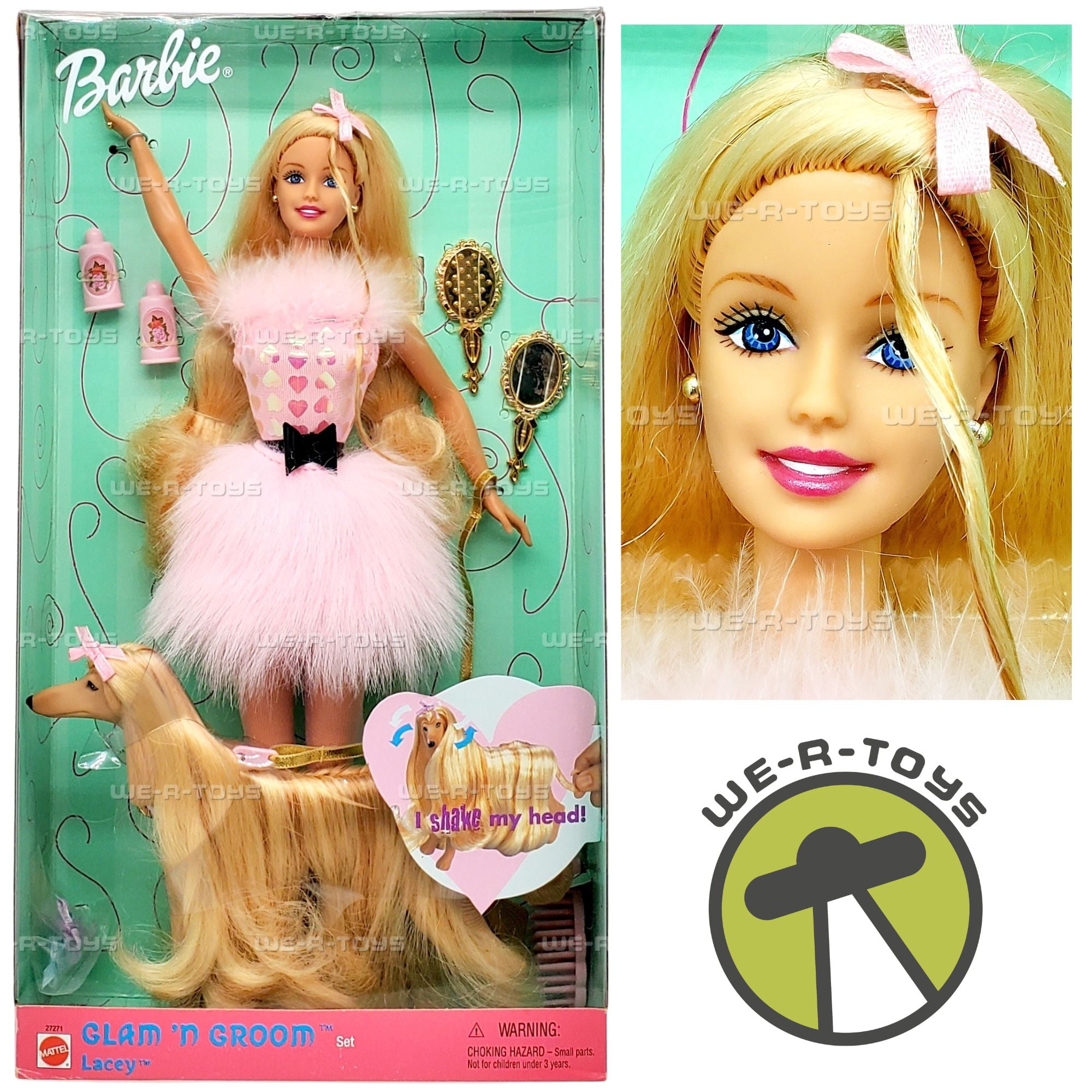 Barbie & Lacey Dolls Glam 'n Groom Set 1999 Mattel 27271 - Walmart.com